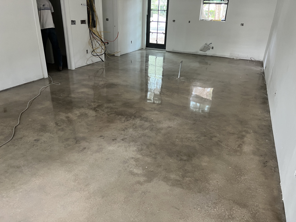 Clear Epoxy Over Concrete For A Polished Look with Epoxy Flooring Benefits