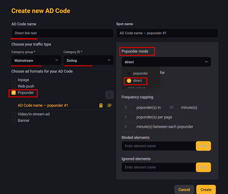 Monetize Traffic with Direct Link in a Couple Clicks | OnClickA AD Network