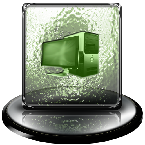 classic green my computer - download free icon Classic Green Icon Set ...