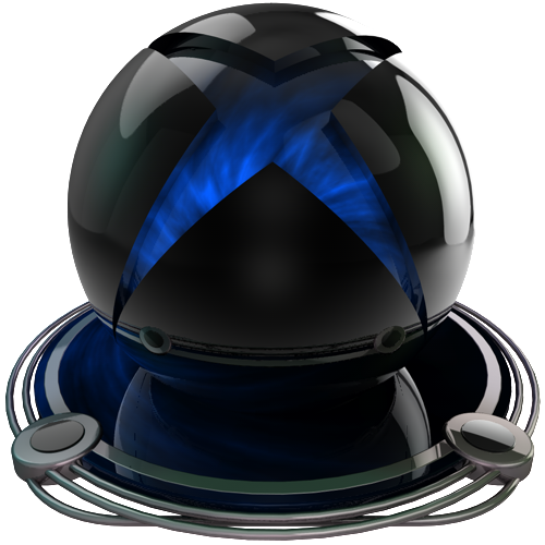 xbox blue - download free icon Chrome And Blue Set on Artage.io