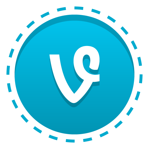 vine icon - download free icon HQ Hand Stitched Social Media Buttons on ...