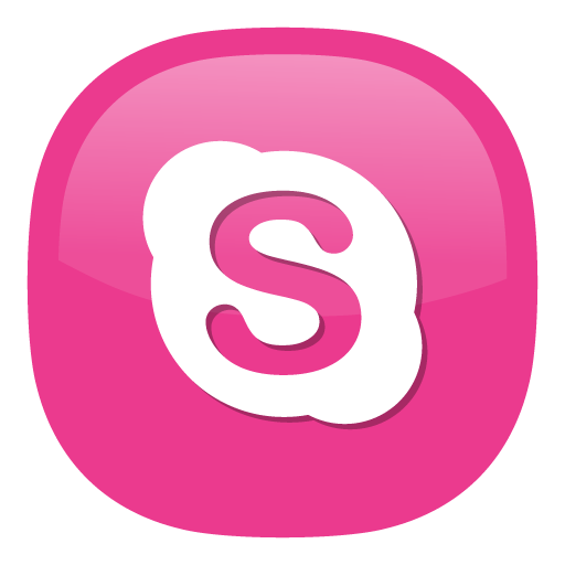 skype icon - download free icon Pink Icons on Artage.io