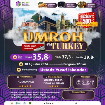 Formulir Pendaftaran - UMROH PLUS TURKI 31 AGUSTUS 2024