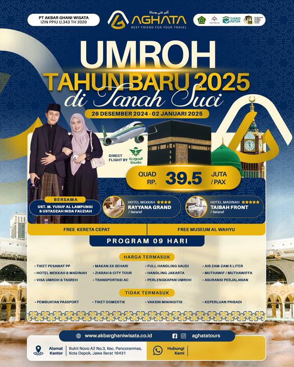 Aghata Travel Umroh Terpercaya - Aghata Tours & Travel
