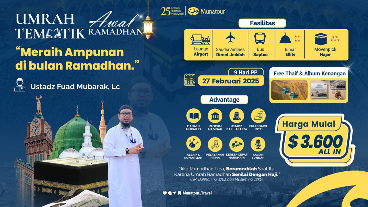 Travel Sunnah Haji VIP Umrah Wisata Halal - Munatour Travel