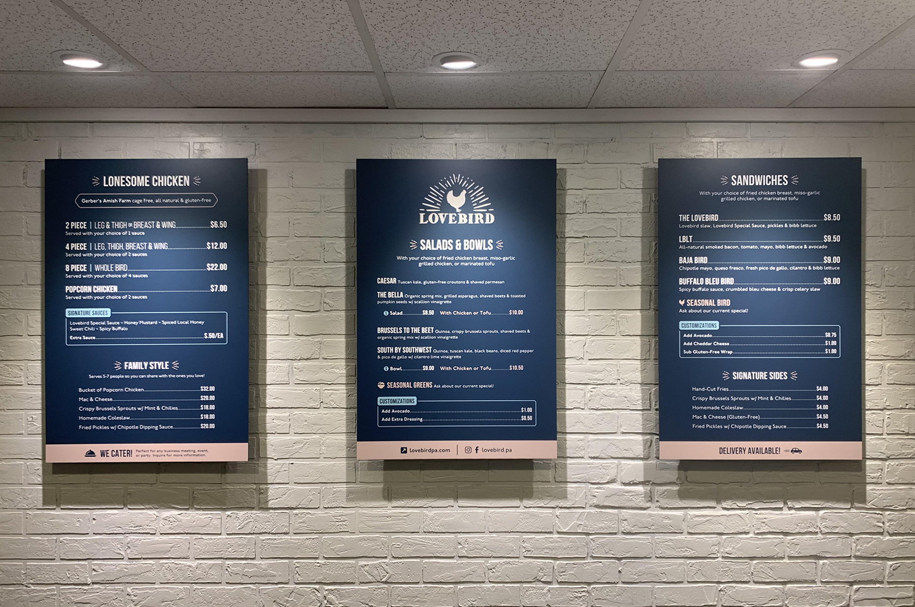 Lovebird Menu Designs // Mind Your Design