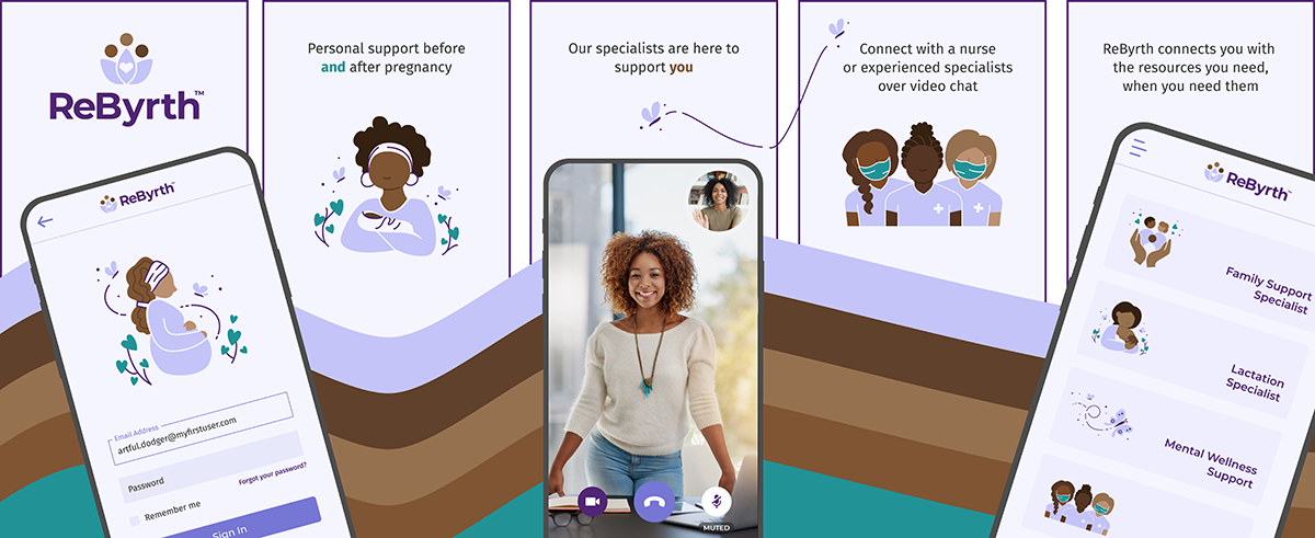 ReByrth UI & Illustrations // Mind Your Design