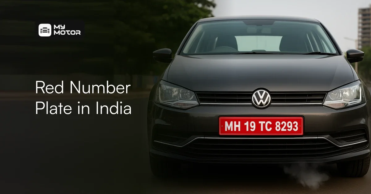 Red Number Plate in India: Meaning, Rules, and Who Can Use It? | My Motor