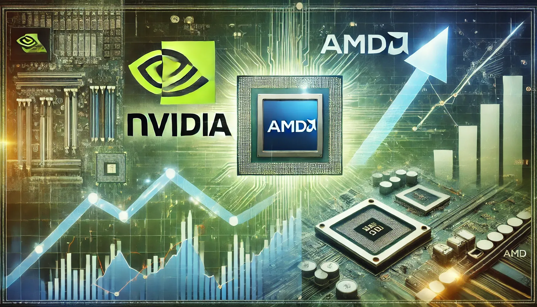 Nvidia dan AMD Pimpin Kenaikan Saham Teknologi