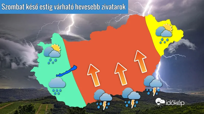 Még nincs vége, újabb vihar közelít felénk, itt fog lecsapni hamarosan ...