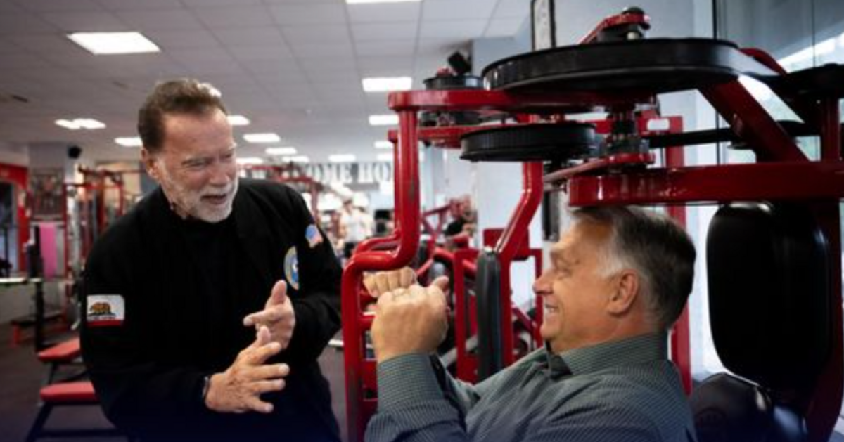 Orbán Viktor Schwarzeneggerrel edzett | Nap Híre