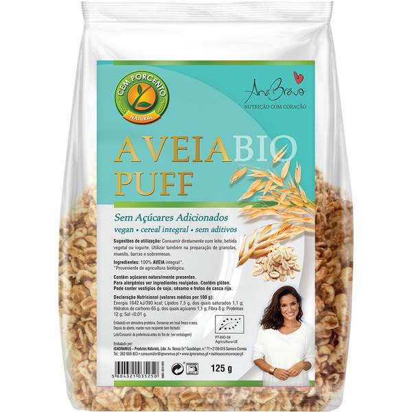 Aveia Cem Porcento Bio Puff 125g | Neomaquina Supermercados