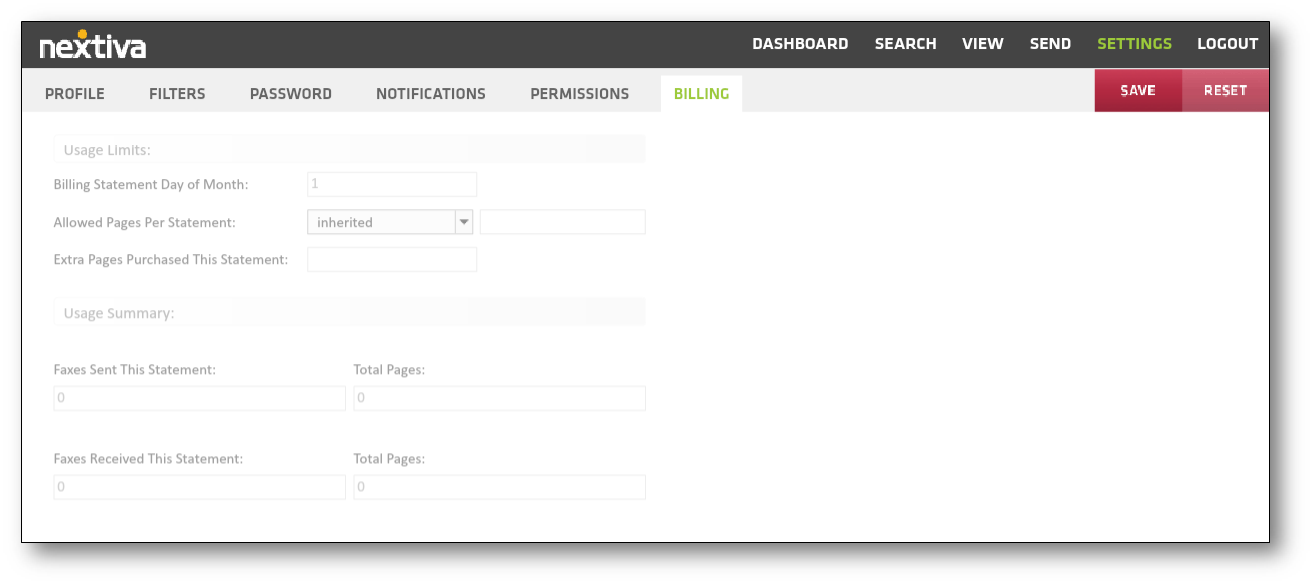 Nextiva vFAX Profile and Settings | Nextiva Support