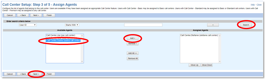 Creating a Standard Call Center with the Call Center Wizard | Nextiva ...
