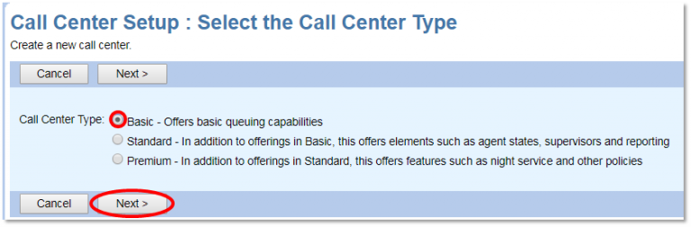 Creating a Basic Call Queue with the Call Center Wizard | Nextiva Support