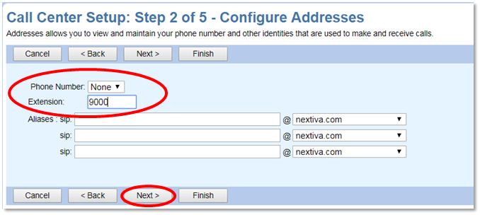 Creating a Standard Call Center with the Call Center Wizard | Nextiva ...