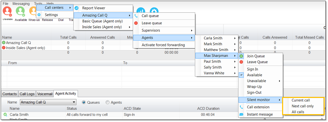 Changing Agent ACD State from Nextiva Unity Supervisor | Nextiva Support