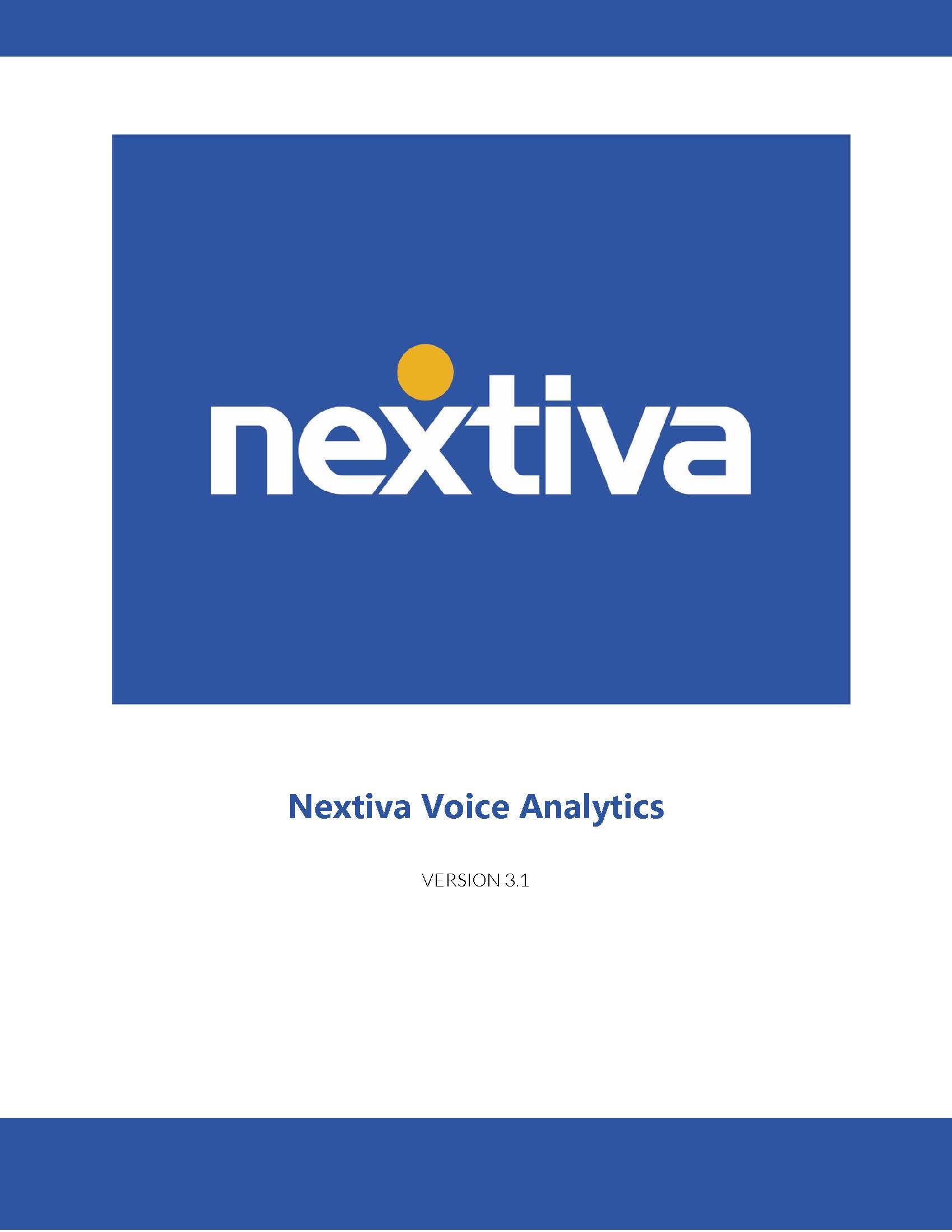 Nextiva Voice Analytics