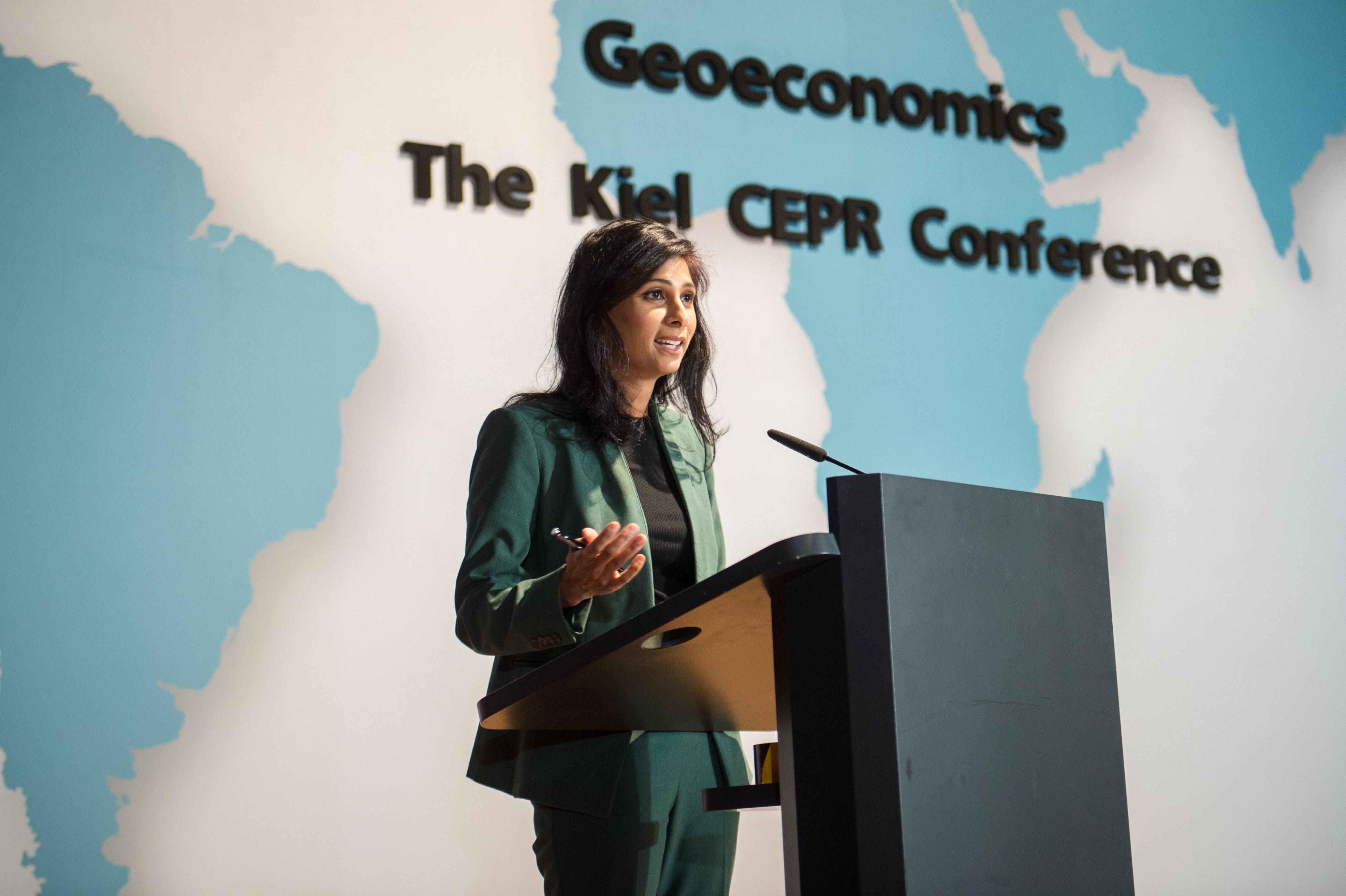 Gita Gopinath receives Kiel Institute Bernhard Harms Prize 2023 Gita Gopinath receives Kiel Institute Bernhard Harms Prize 2023