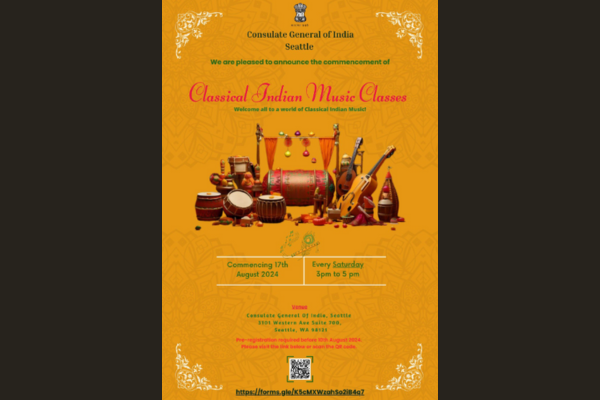 Classical Indian Music Classes at Consulate General of India Seattle ...