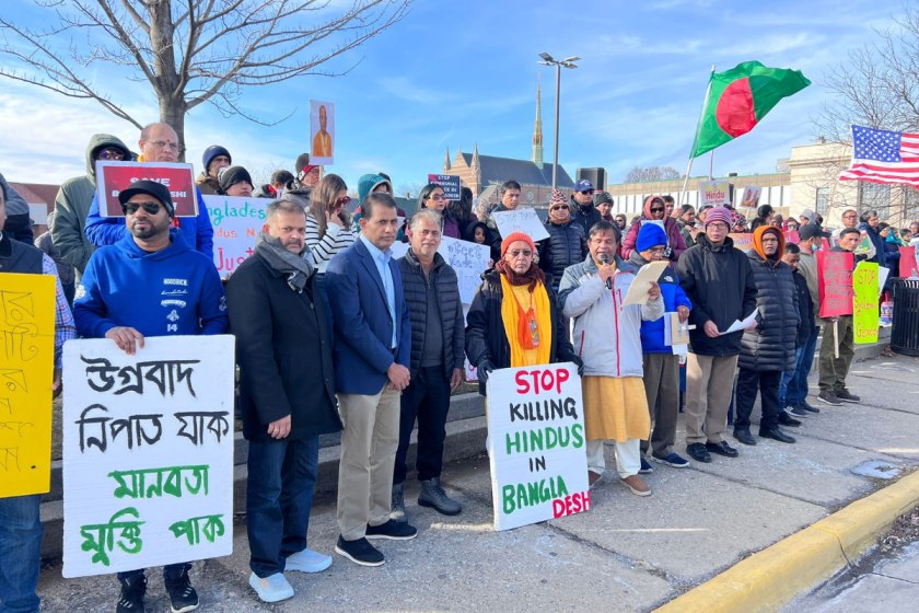 Michigan protest supports Bangladeshi Hindus, call for immediate action