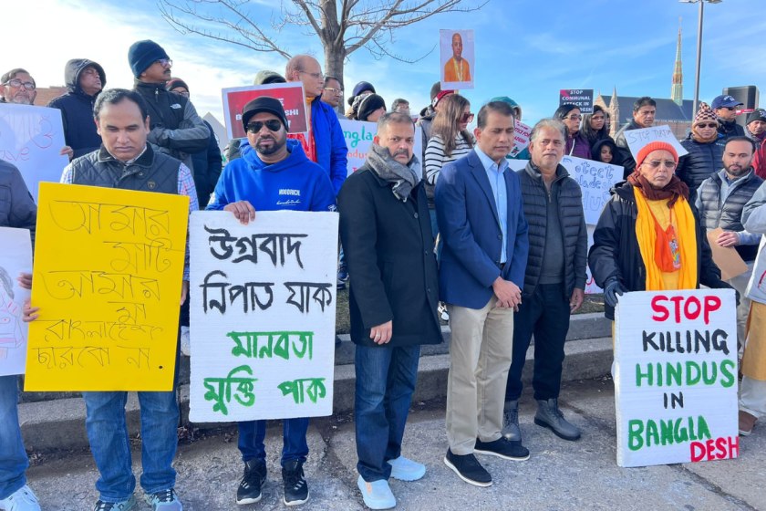 Michigan protest supports Bangladeshi Hindus, call for immediate action