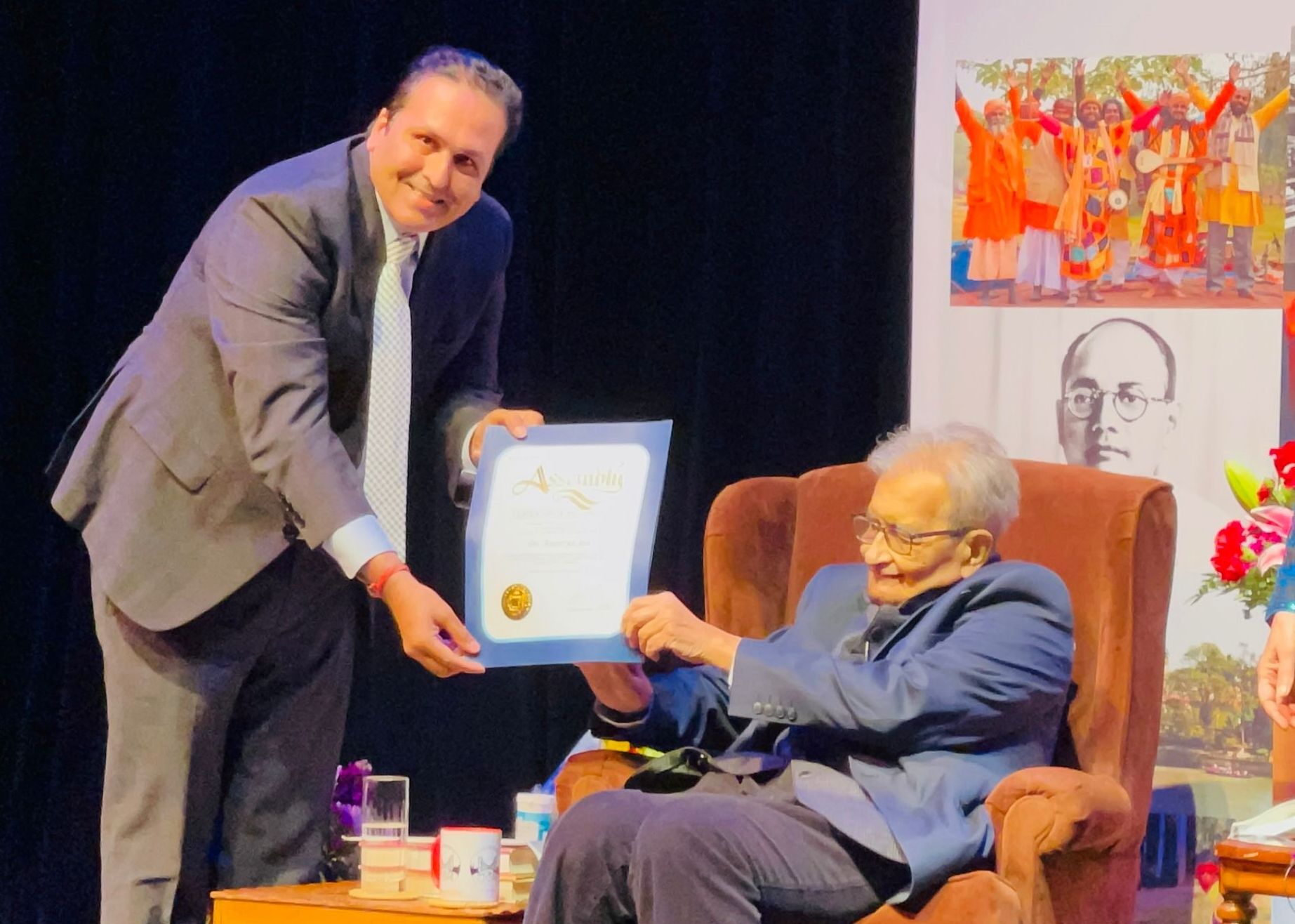 California State Assembly honors Prof Amartya Sen