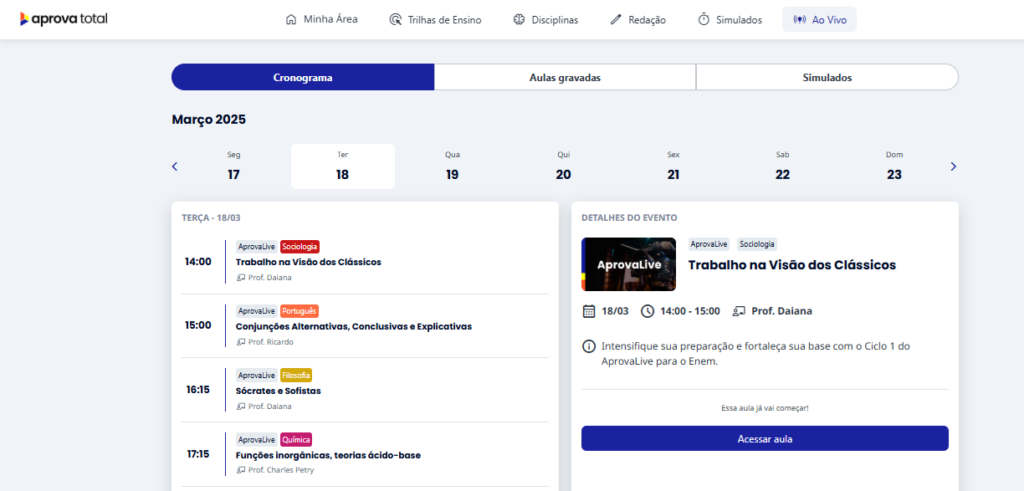 Como funciona um curso do Aprova Total? Tire suas dúvidas