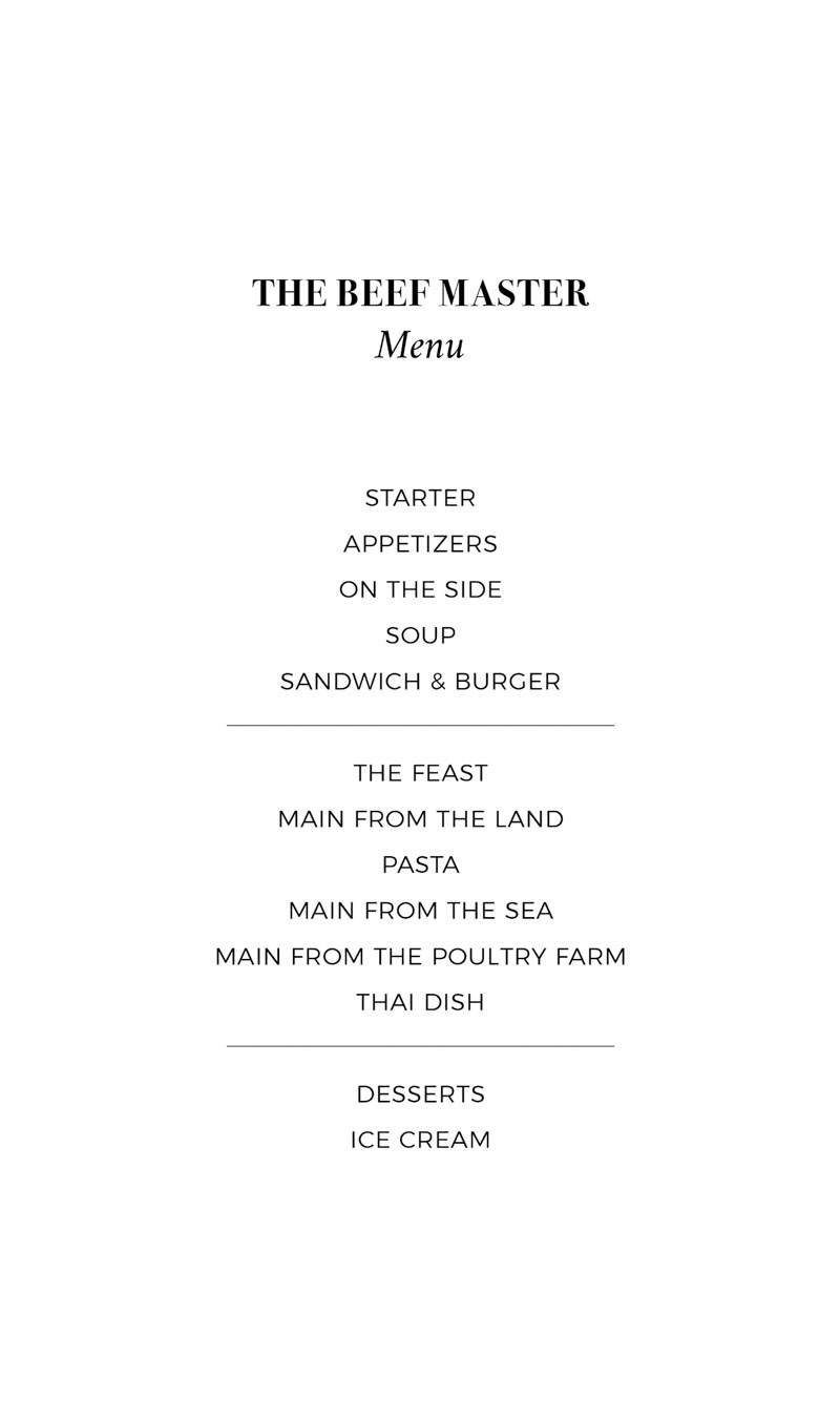 The Beef Master – บริษัท คอมพานี บี จำกัด