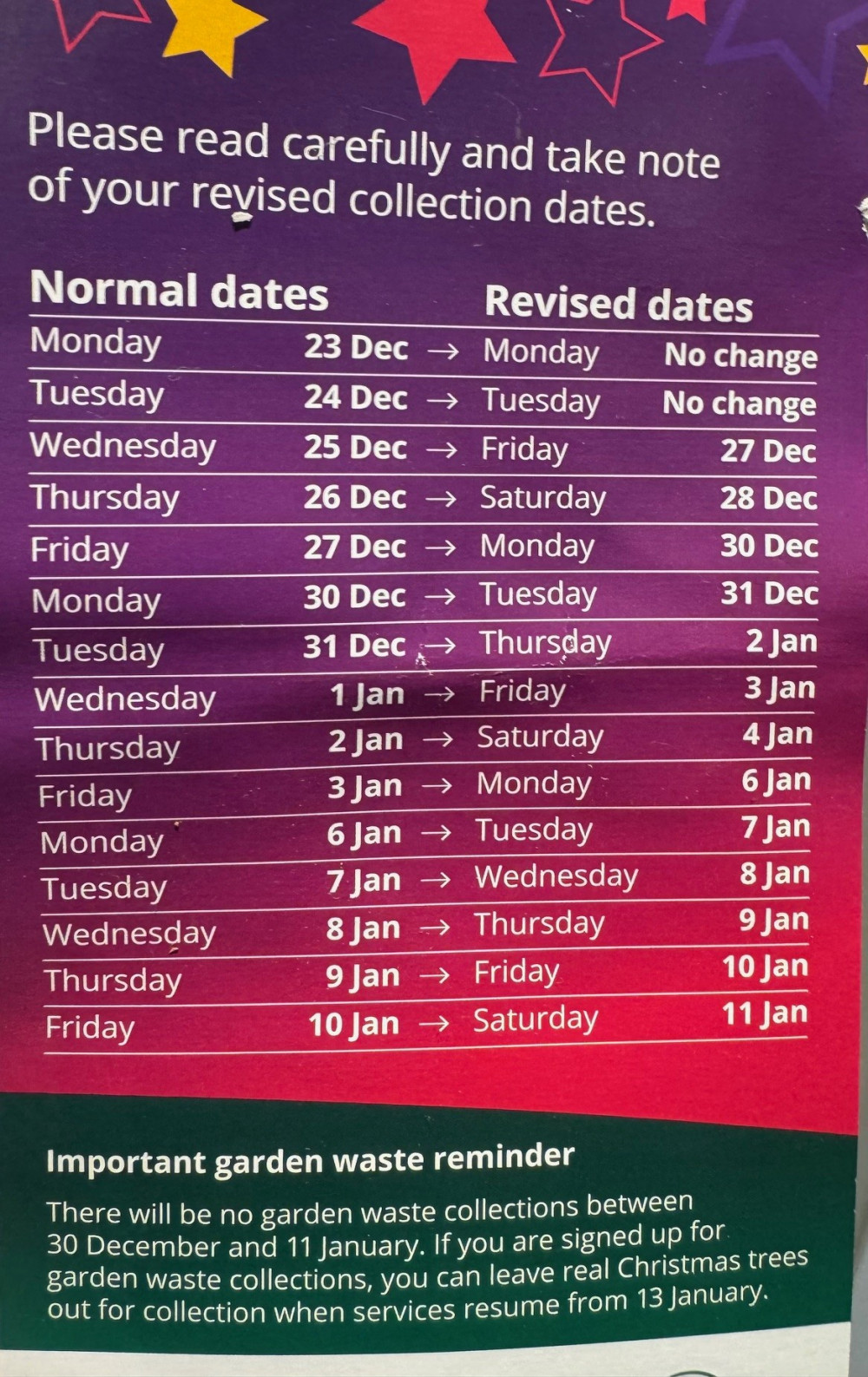 Hitchin Christmas bin collection dates | Local News | News | Hitchin ... Hitchin Christmas bin collection dates | Local News | News | Hitchin ...