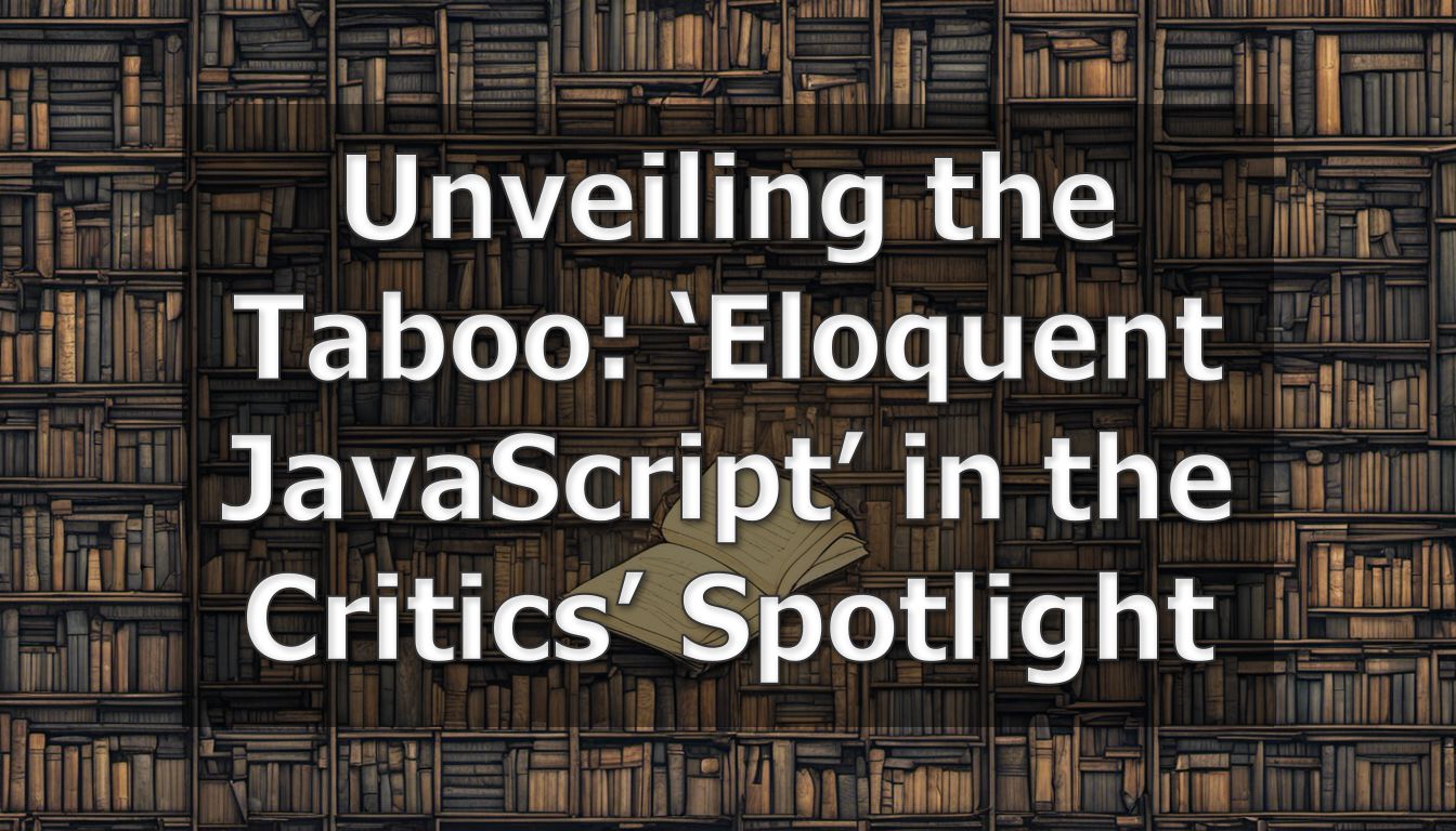 Old worn-out copy of the book 'Eloquent JavaScript'