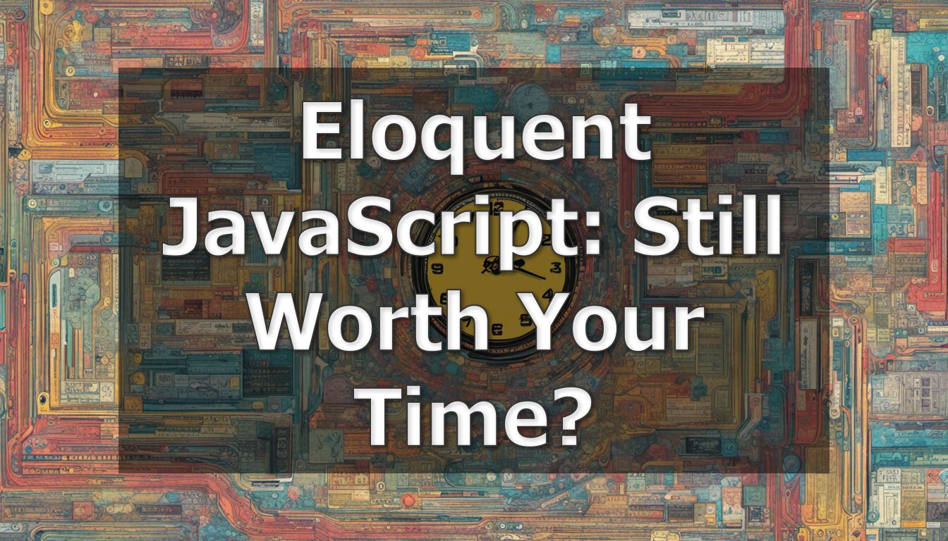 Illustration of Eloquent JavaScript book cover Illustration of Eloquent JavaScript book cover