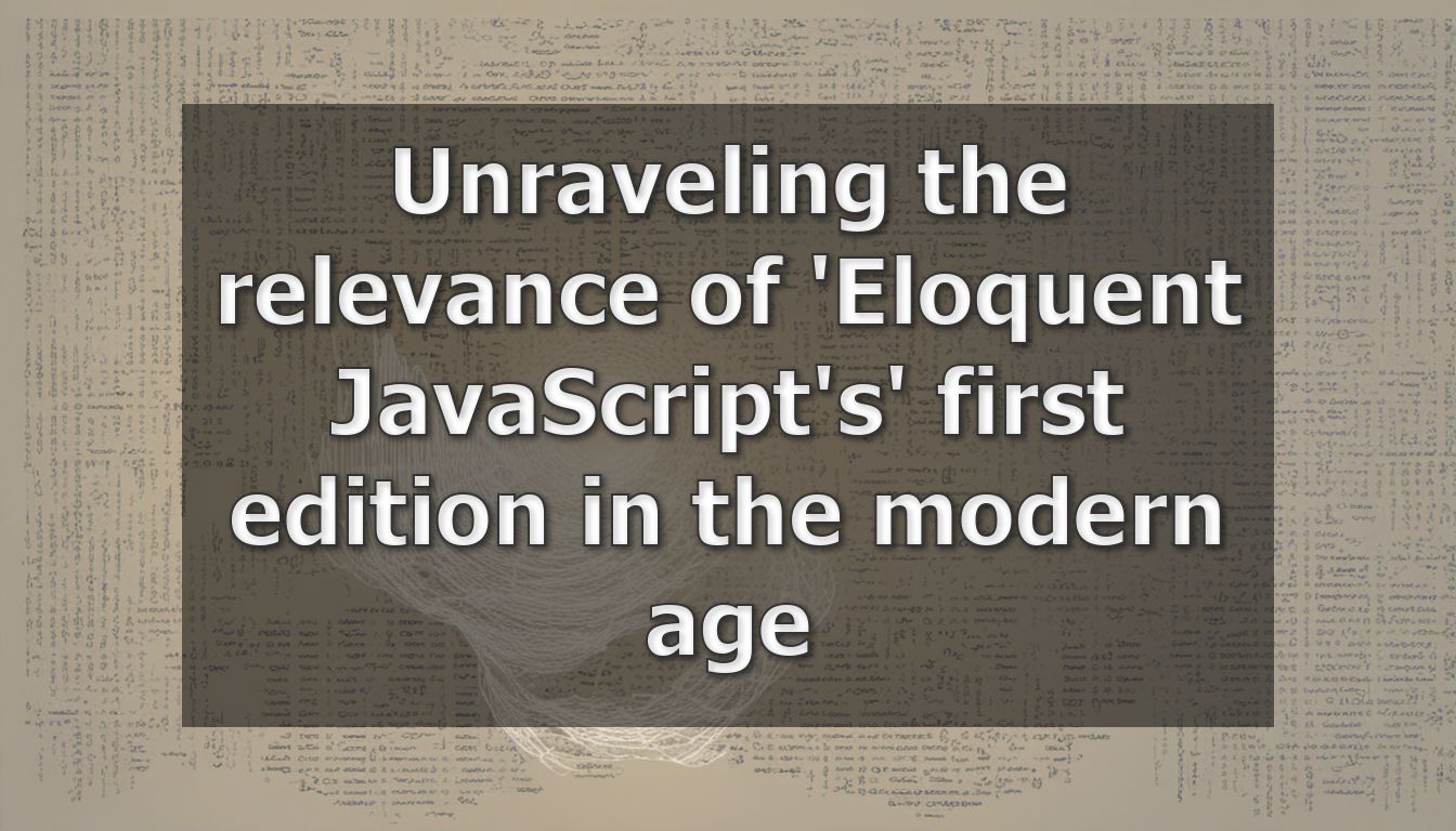 Dust Covered First Edition Eloquent Javascript Book On A Coders Desk