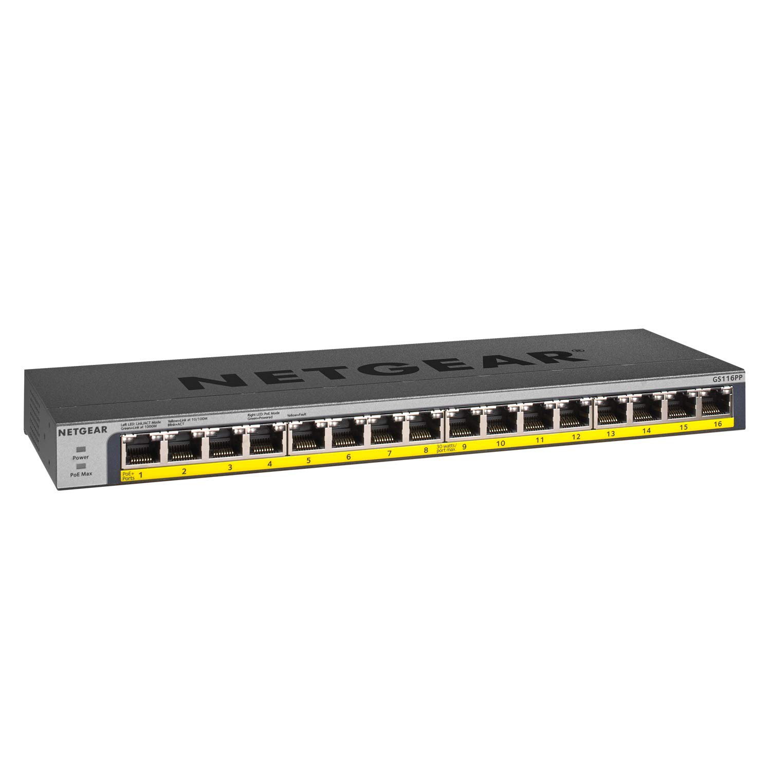 Netgear GS116PP 16-Port PoE Switch | NetXL