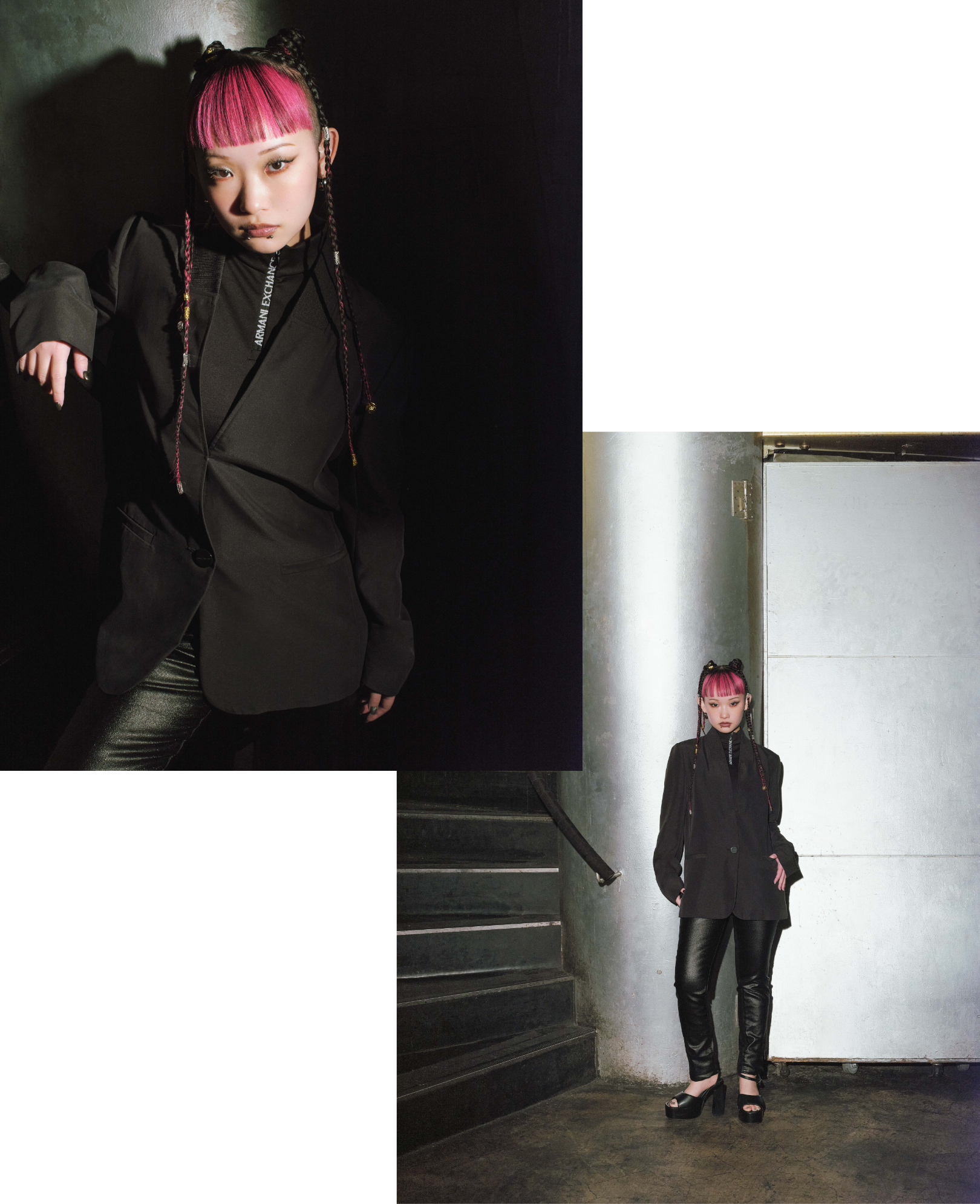 A|X Armani Exchangeをまとった杢代和人×詩羽が出会う、二人だけ A|X Armani Exchangeをまとった杢代和人×詩羽が出会う、二人だけ