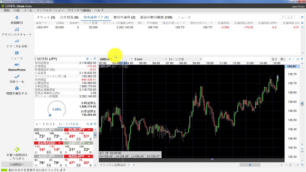 【デスクトップ版】fxTrade通貨ペアごとの決済 | OANDA FX/CFD Lab-education（オアンダ ラボ）