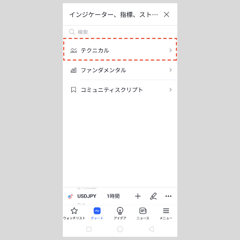 android版TradingView（トレーディングビュー）でZigZagを設定する方法 | OANDA FX/CFD Lab-education（オアンダ ラボ）