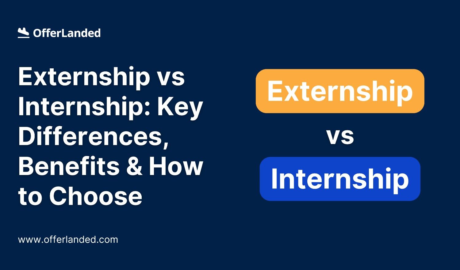 Externship vs Internship: Understanding the Key Differences