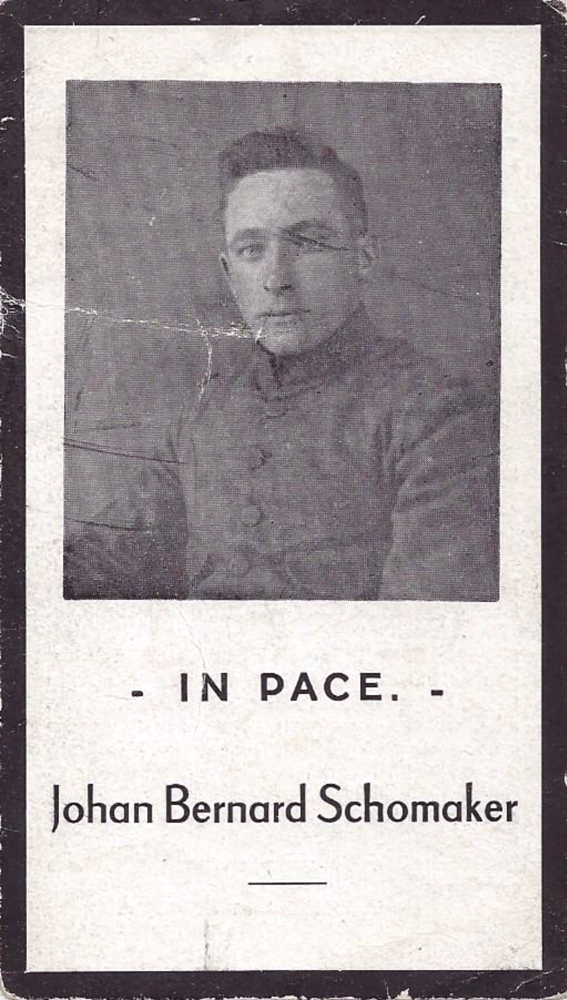 Johan Bernard Schomaker | Oorlogsgravenstichting