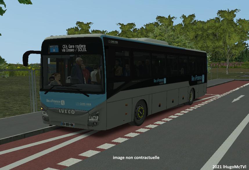 Livrée Les Cars Vier (IDFM) et SAVAC - IVECO Crossway PRO 12M Cursor 9