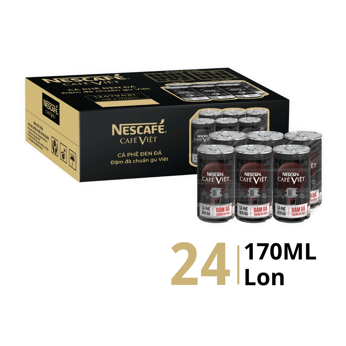 Thùng 24 lon cà phê đen Nescafe 170ml - Chuỗi siêu thị thực phẩm tươi ...