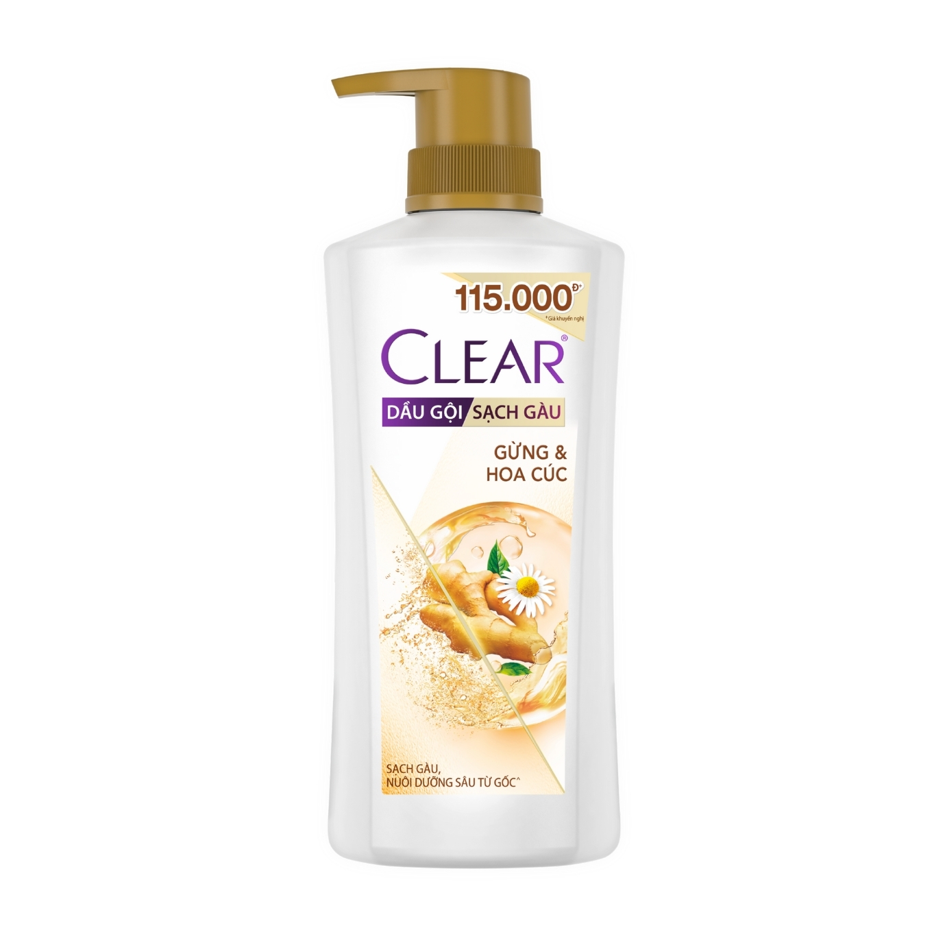 Dầu gội gừng & hoa cúc Clear chai 350g (1 Chai) - Chuỗi siêu thị thực ...