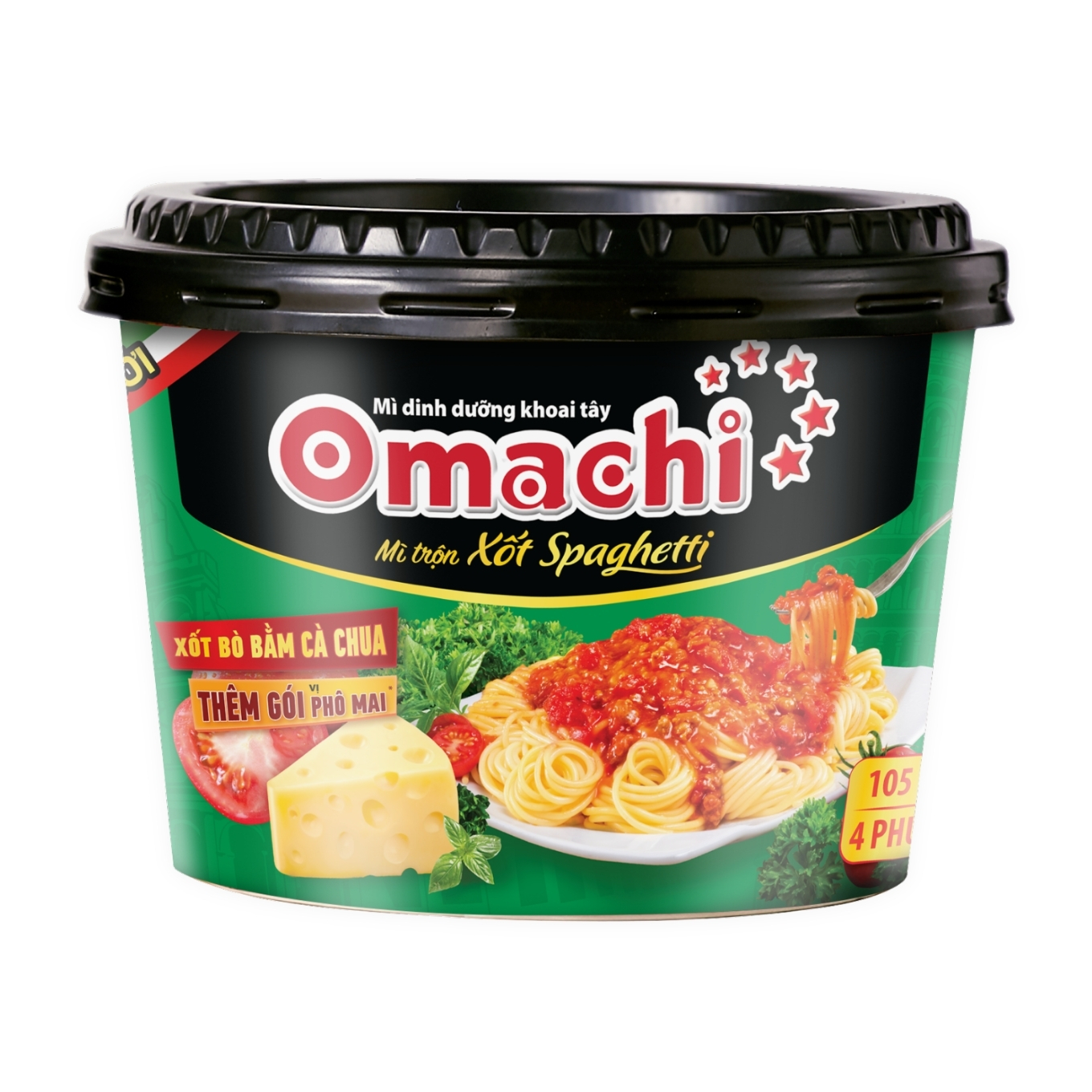 Mì trộn xốt Spaghetti Omachi tô 105g - Chuỗi siêu thị thực phẩm tươi ...