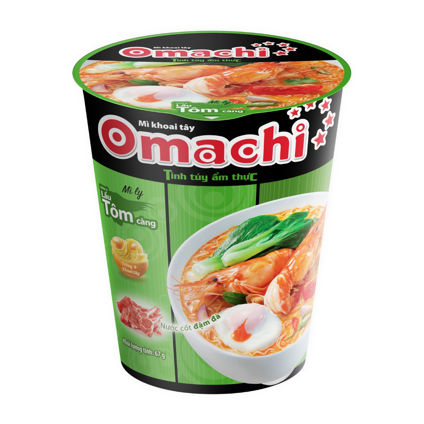 Mì dinh dưỡng khoai tây lẩu tôm càng ly Omachi ly 67g (1 Ly) - Chuỗi ...