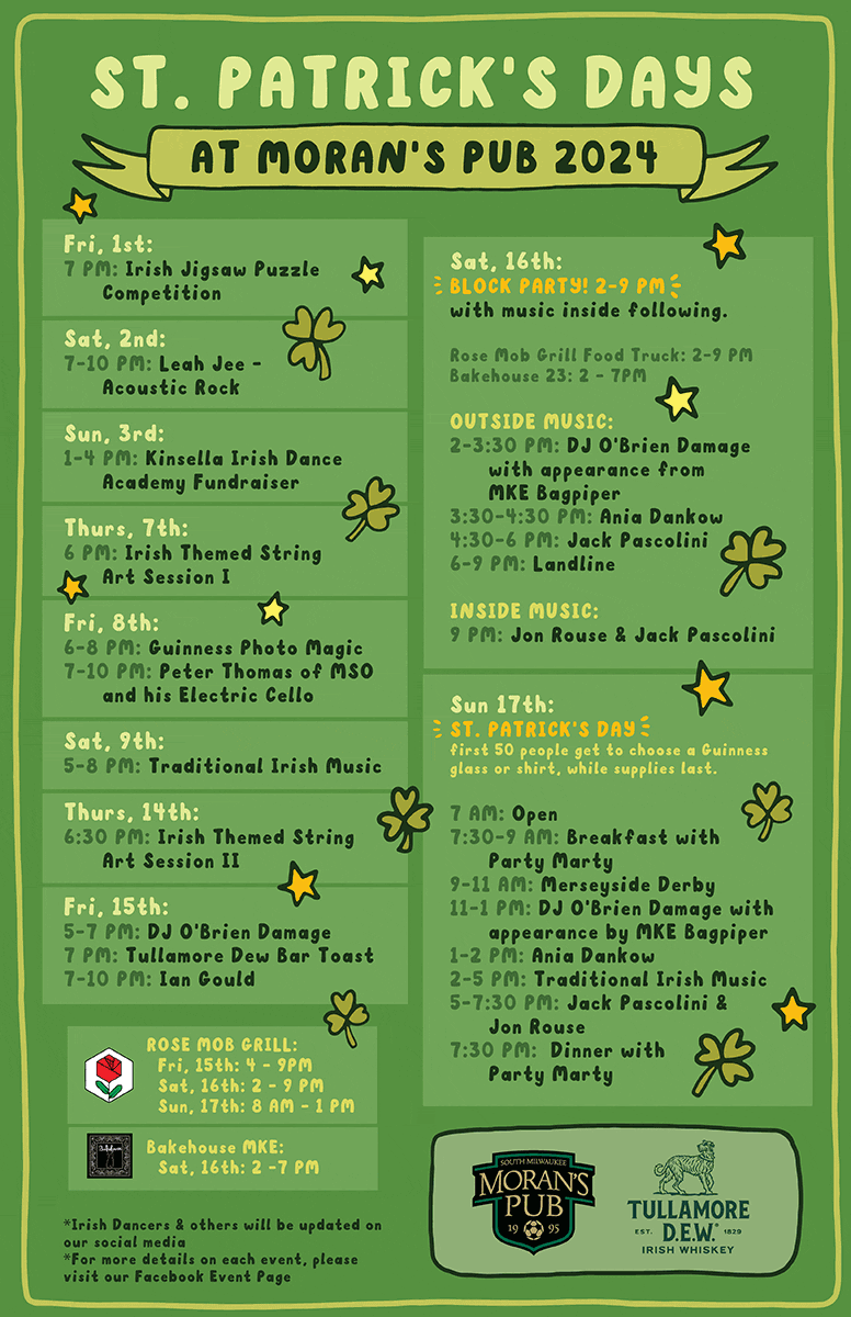 A guide to 15 St. Patrick's Day events in Milwaukee