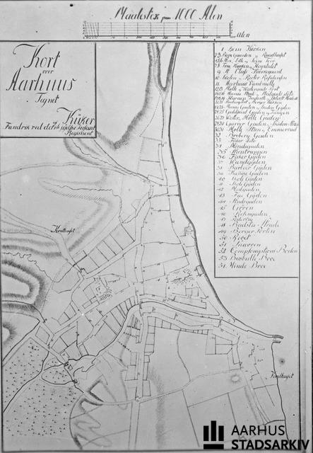 Gamle bykort, kort over Aarhus | AarhusArkivet