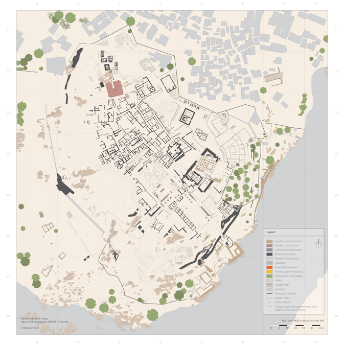 Open Context: Elephantine Base Map