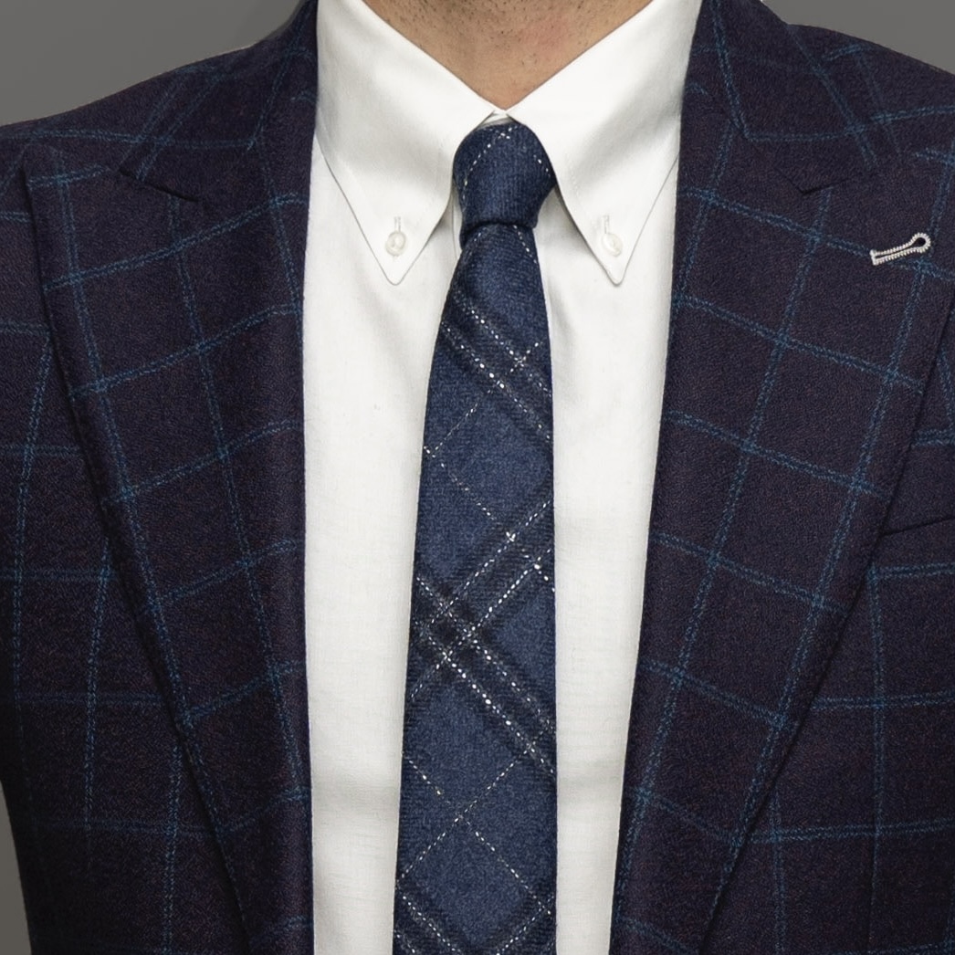チェックスーツとネクタイの合わせ方紹介-名古屋駅前店ブログ-オーダースーツSADA