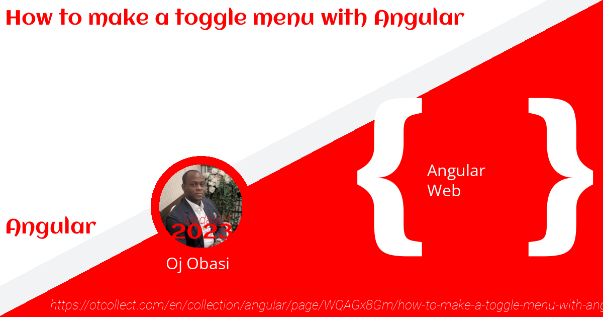 How To Make A Toggle Menu With Angular
