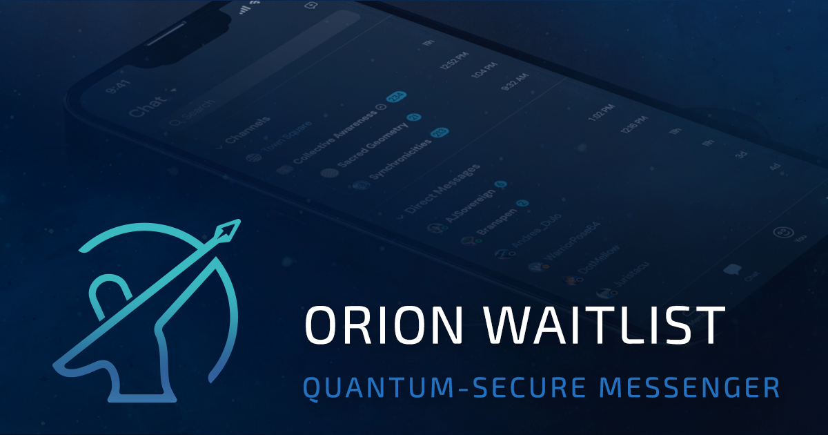 JOIN THE ORION BETA NOW!